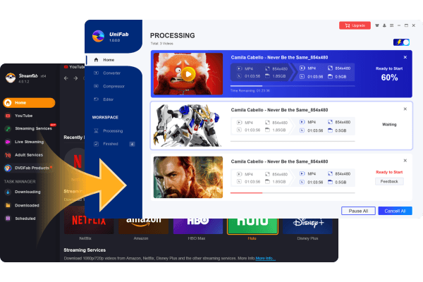 UniFab Audio Upmix AI | Upmix Audio to EAC3 5.1/DTS 7.1